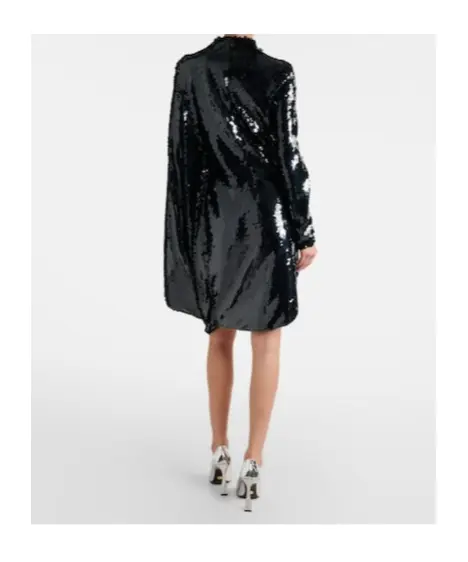 Stella McCartney Draped Sequined Minidress