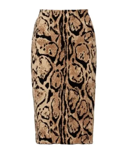 Stella McCartney Snake-effect Pencil Skirt