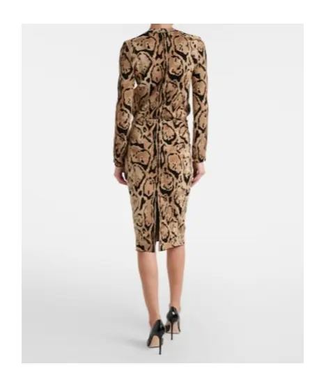 Stella McCartney Snake-effect Pencil Skirt