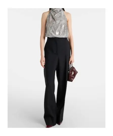 Stella McCartney Halterneck Lamé Velvet Top