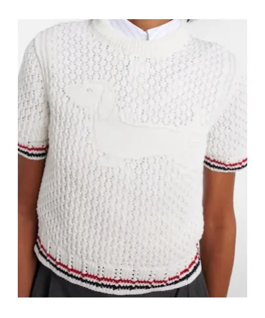 Thom Browne Jacquard Cotton Sweater