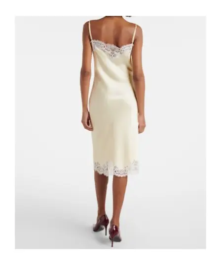 Stella McCartney Lace-trimmed Satin Slip Dress