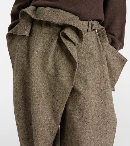 J.W.ANDERSON Asymmetric Wool Wide-leg Pants