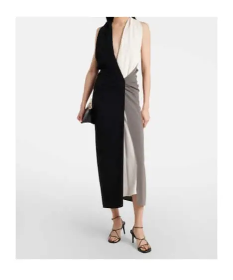 Proenza Schouler Elsa Draped Crêpe Midi Dress