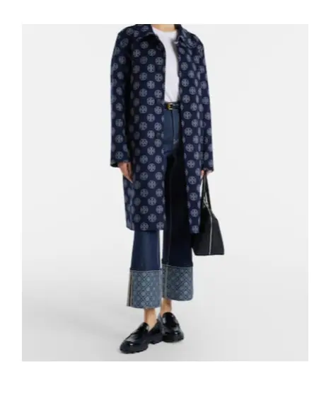Tory Burch Monogram Wide-leg Jeans