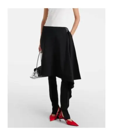 Attico Draped Slim Pants