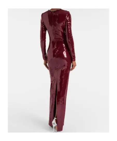 Rebecca Vallance Nero Sequined Gown