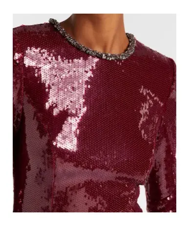 Rebecca Vallance Nero Sequined Gown