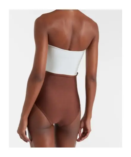 ADRIANA DEGREAS Bicolor Belted Swimsuit