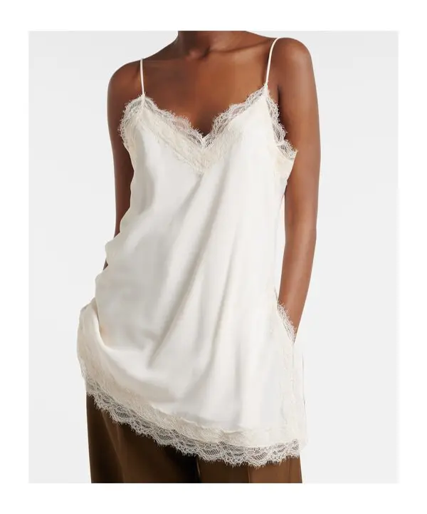 RÓHE Lace-trimmed Satin Camisole