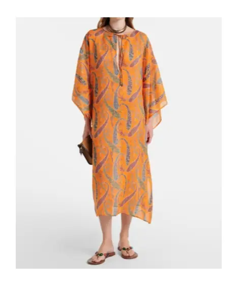 Etro Paisley Ramie Kaftan