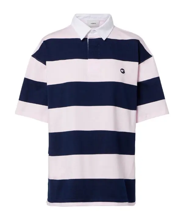 Coperni Striped Cotton Polo Shirt
