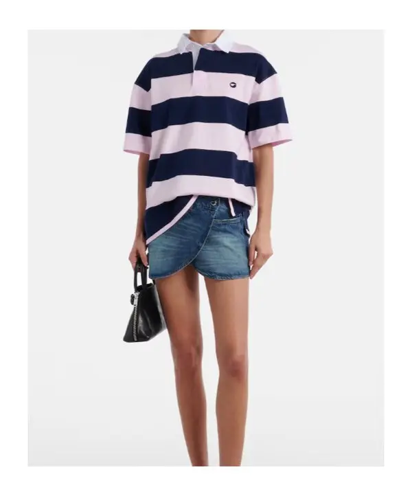 Coperni Striped Cotton Polo Shirt