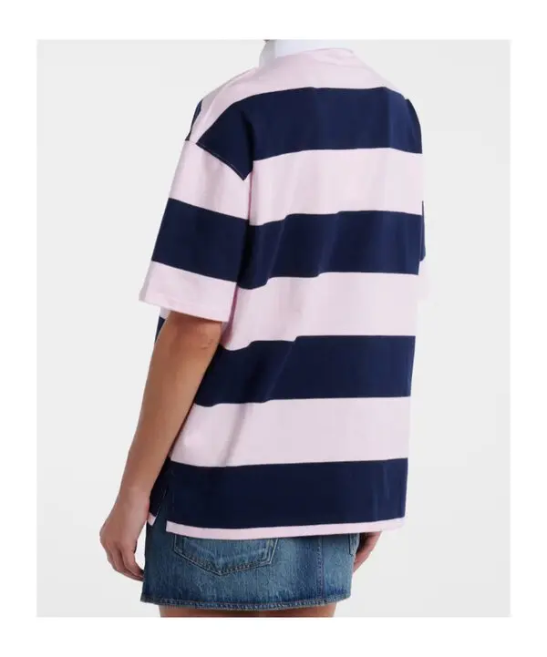 Coperni Striped Cotton Polo Shirt