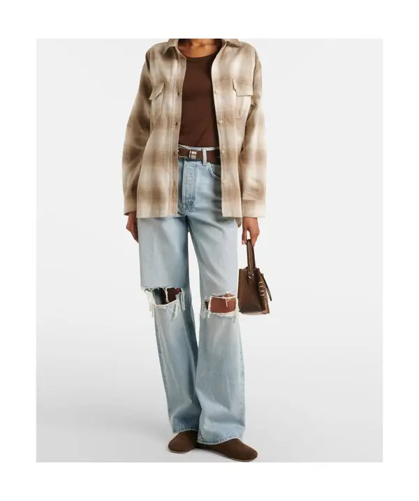 Citizens Of Humanity Plaid Cotton Flannel Shirt