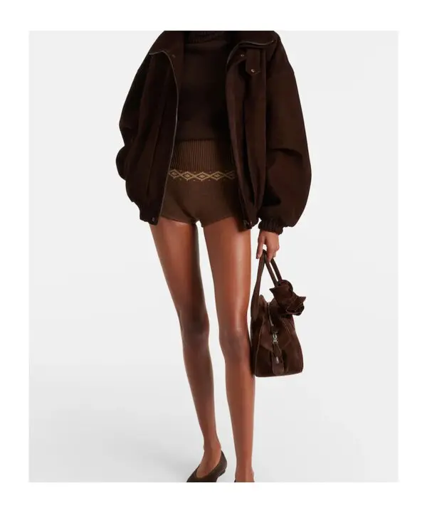 Magda Butrym Ribbed Shorts