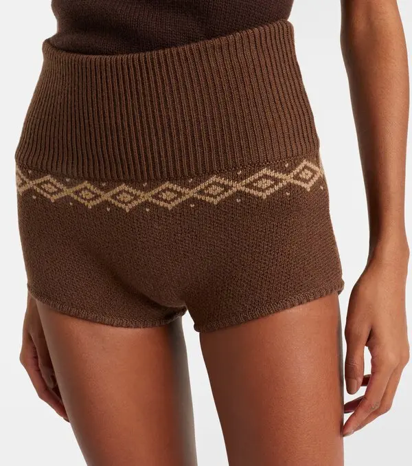 Magda Butrym Ribbed Shorts