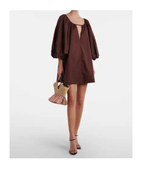 ADRIANA DEGREAS Cotton-blend Minidress