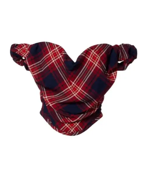 VIVIENNE WESTWOOD Off-shoulder Plaid Bustier Top - Red