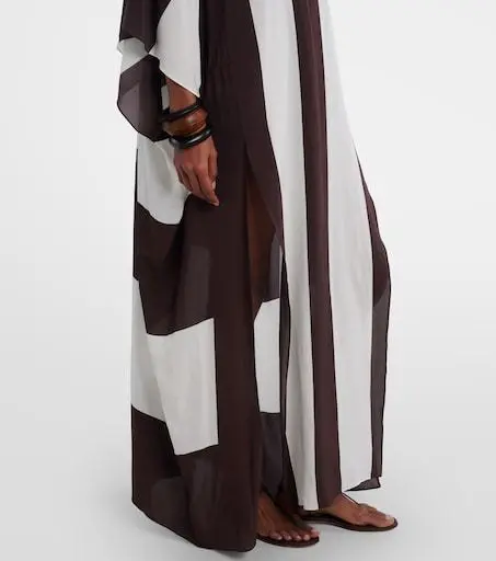 ADRIANA DEGREAS Striped Kaftan