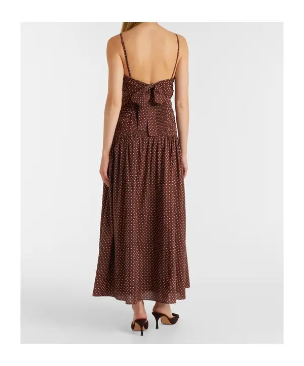 Posse Edie Polka-dot Maxi Dress