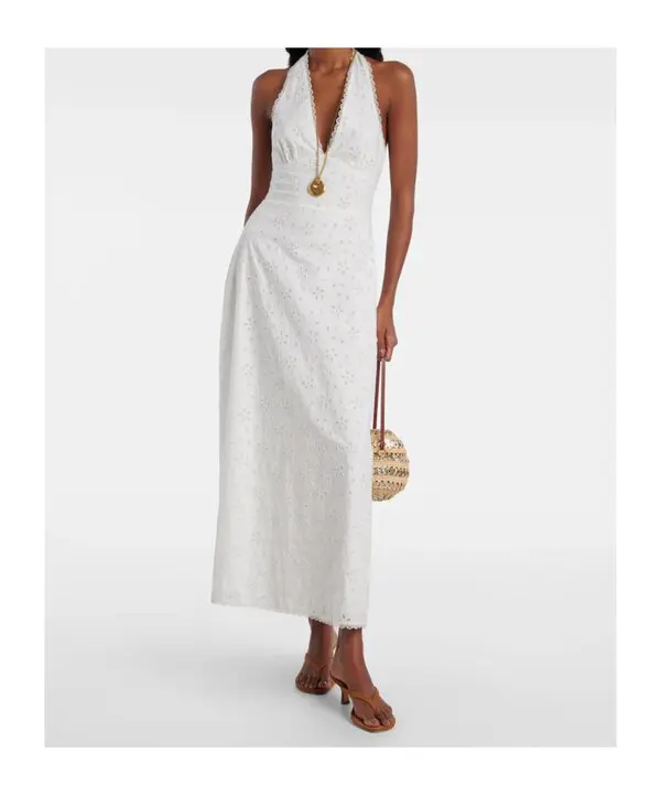 Posse Salma Embroidered Halterneck Dress
