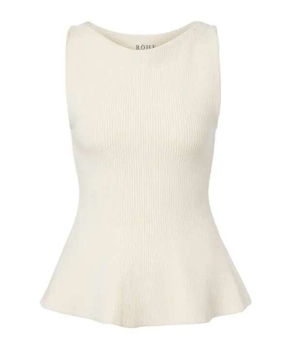 RÓHE Knitted Cotton Top
