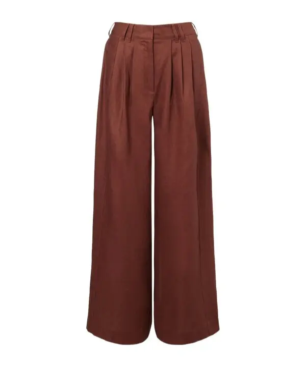 Posse Parker Wide-leg Pants - Brown