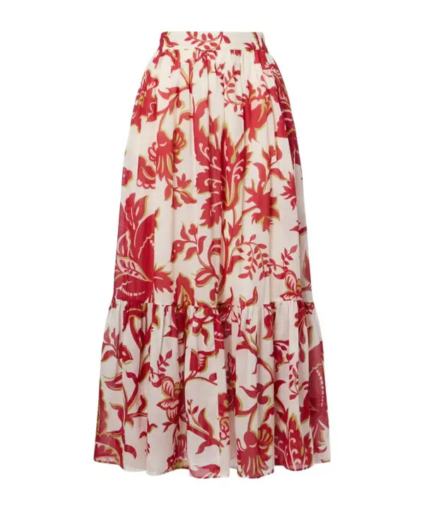 Etro Paisley Cotton Maxi Skirt