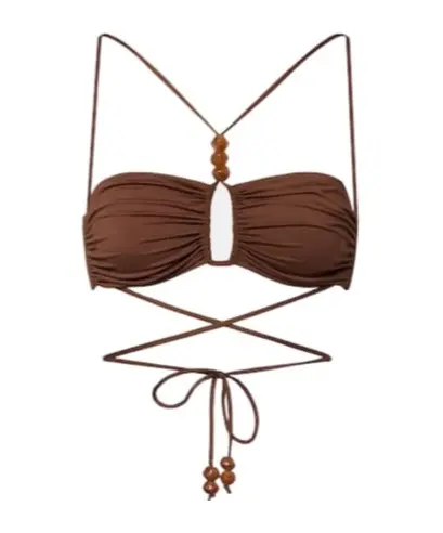 Magda Butrym Beaded Bikini Top