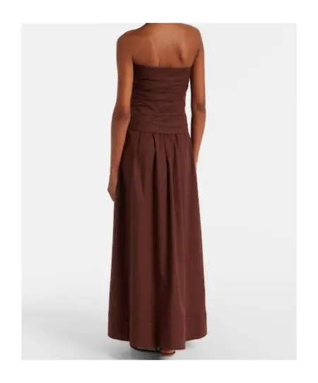 ADRIANA DEGREAS Pleated Maxi Skirt