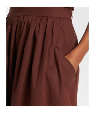 ADRIANA DEGREAS Pleated Maxi Skirt