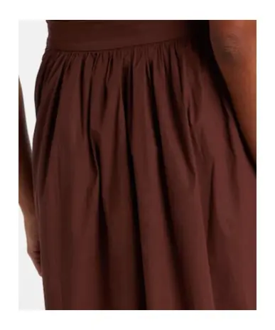 ADRIANA DEGREAS Pleated Maxi Skirt