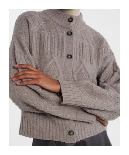 Altuzarra Amory Cable-knit Wool-blend Cardigan
