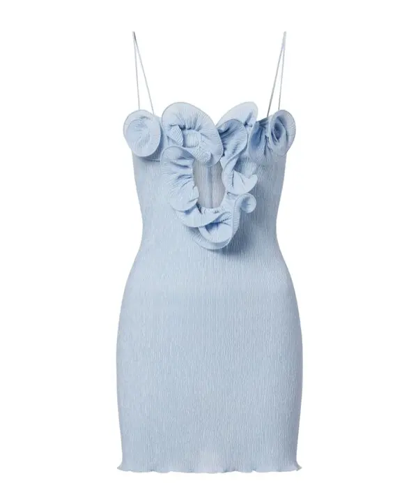 Magda Butrym Ruffled Crêpe Minidress