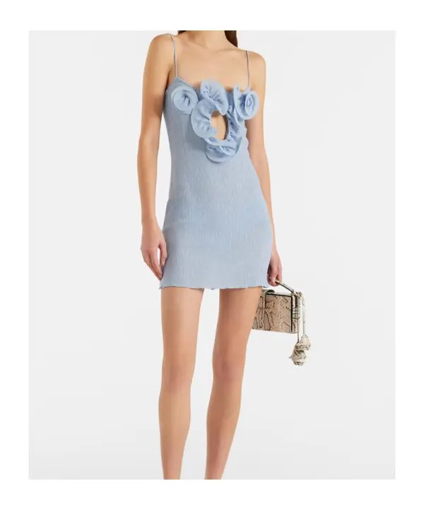Magda Butrym Ruffled Crêpe Minidress