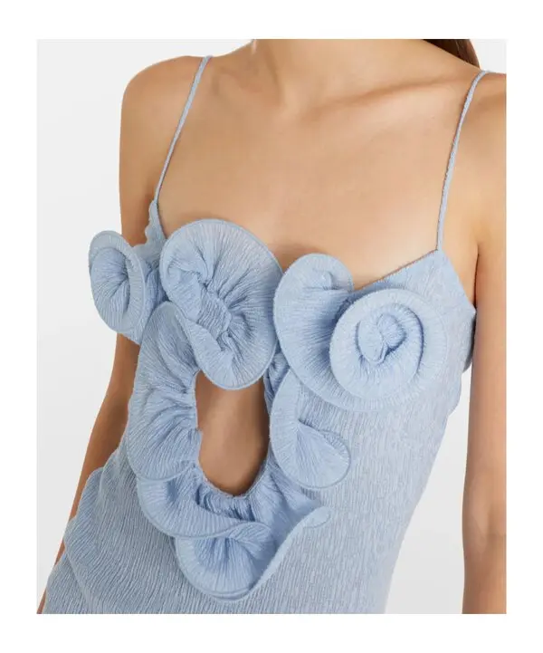 Magda Butrym Ruffled Crêpe Minidress