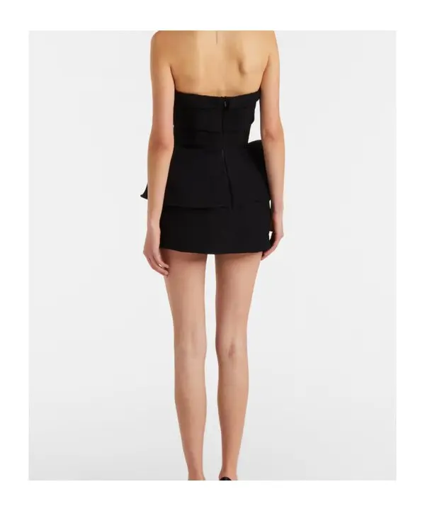 Magda Butrym Asymmetric Peplum Bustier Dress