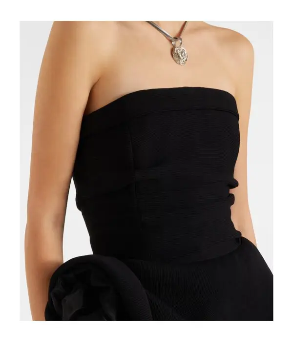 Magda Butrym Asymmetric Peplum Bustier Dress