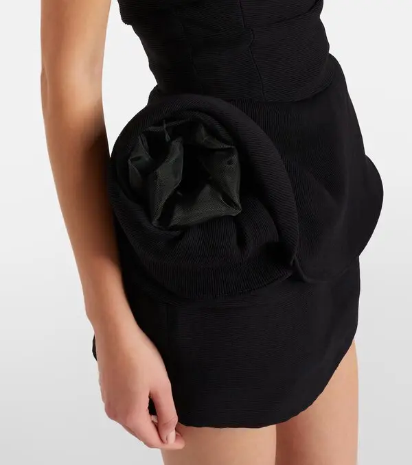 Magda Butrym Asymmetric Peplum Bustier Dress
