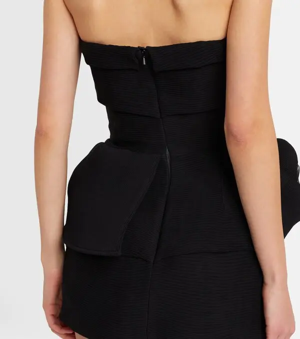 Magda Butrym Asymmetric Peplum Bustier Dress
