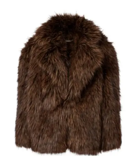 Magda Butrym Long-sleeved Faux Fur Jacket