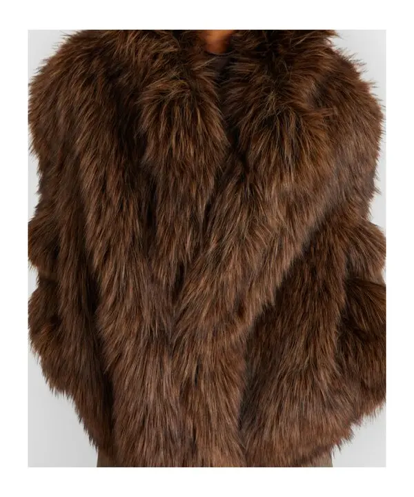 Magda Butrym Long-sleeved Faux Fur Jacket