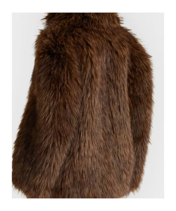 Magda Butrym Long-sleeved Faux Fur Jacket