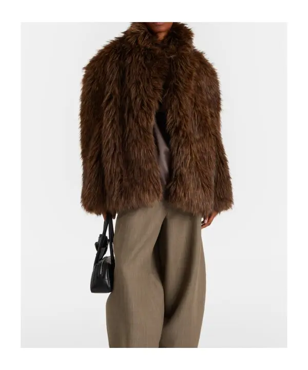 Magda Butrym Long-sleeved Faux Fur Jacket