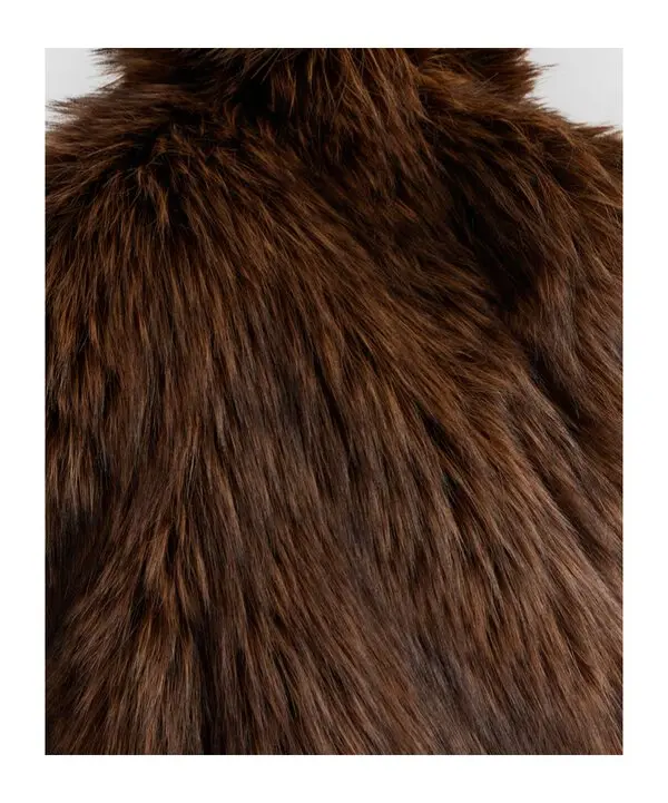 Magda Butrym Long-sleeved Faux Fur Jacket