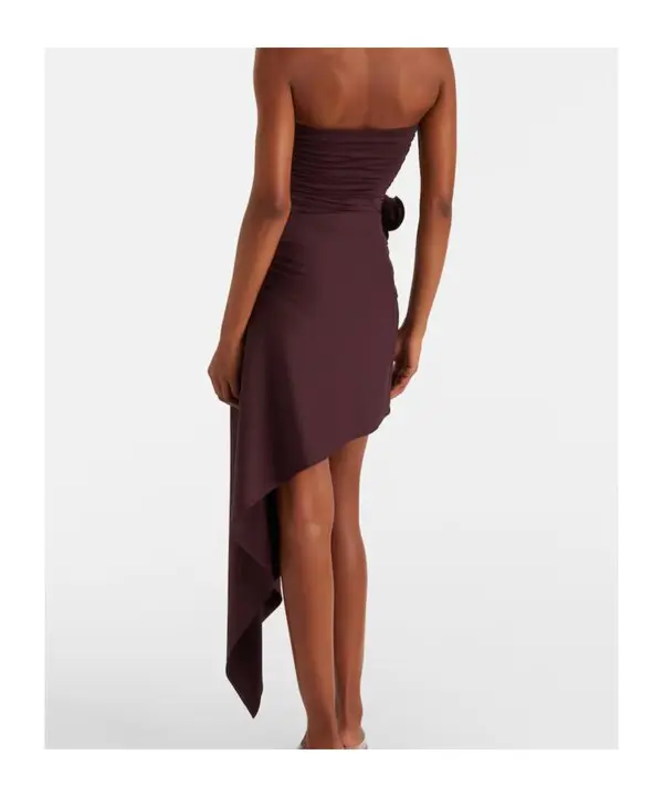 Magda Butrym Floral-appliqué Draped Miniskirt