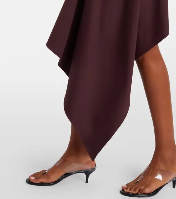Magda Butrym Floral-appliqué Draped Miniskirt