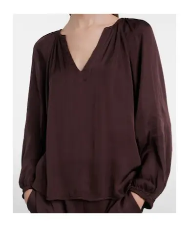 Velvet By Graham & Spencer Lyla Satin Blouse