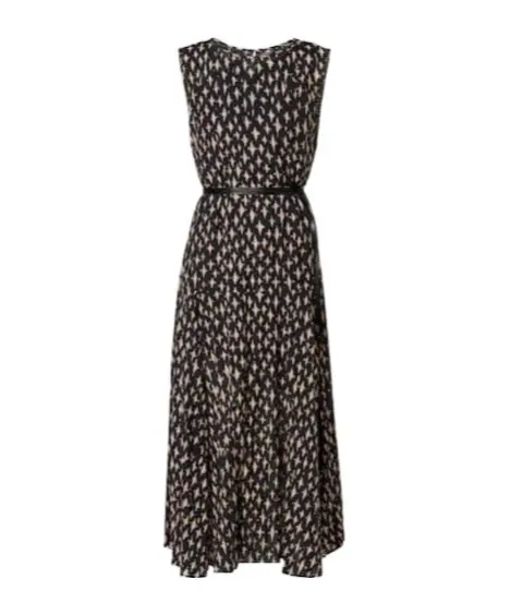 Velvet By Graham & Spencer Kaitlyn Beaded Cotton-blend Midi Dress - Black